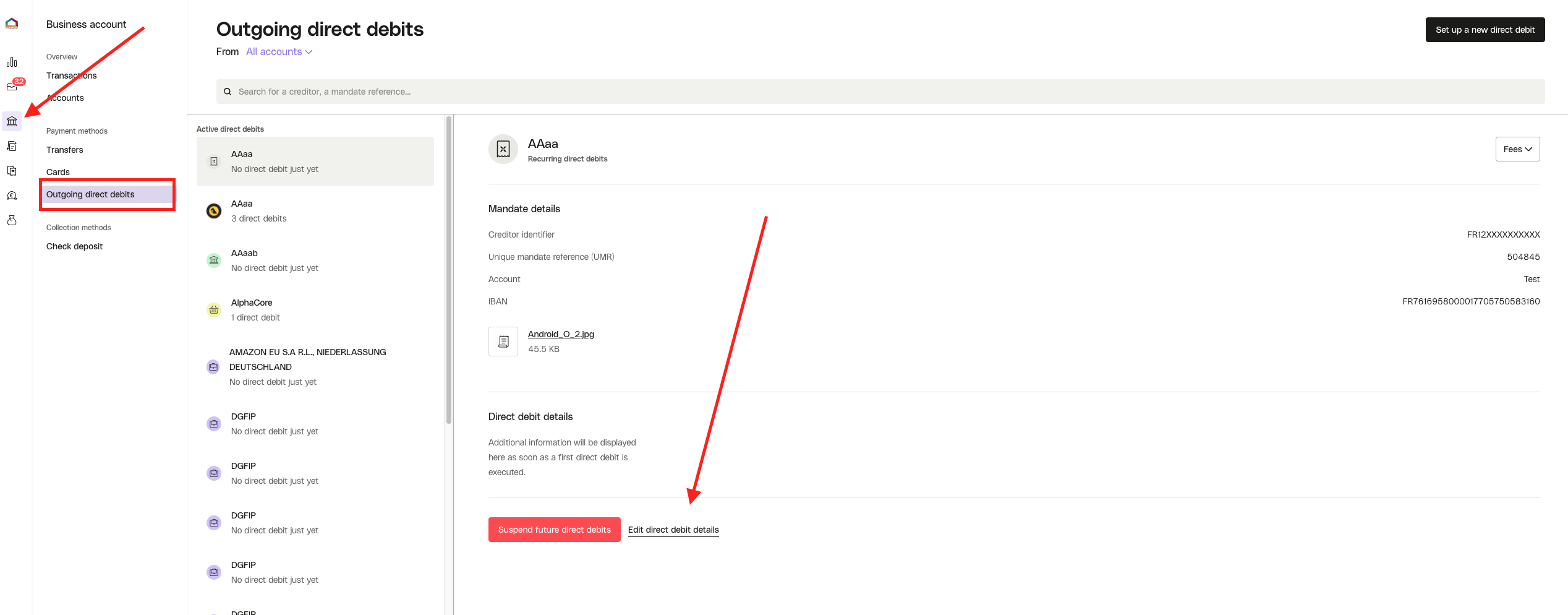 How to modify a SEPA mandate B2B? – Help Center